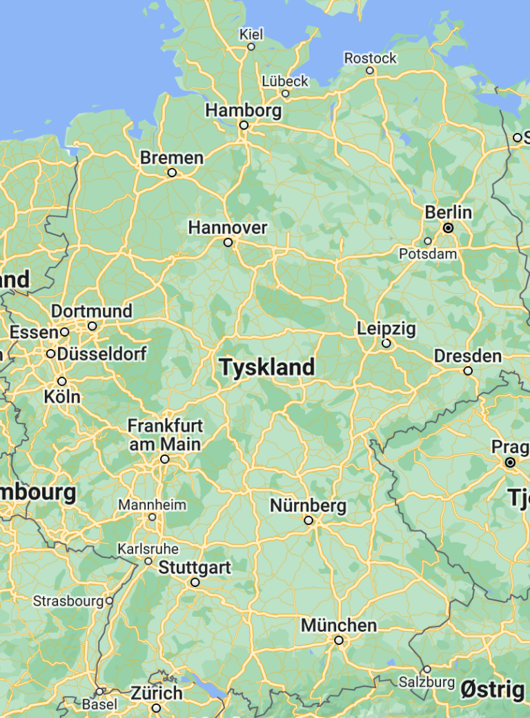 MAP OF GERMANY | The 100 largest cities here are listed by population